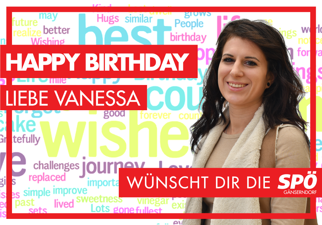 HAPPY BIRTHDAY, VANESSA! – SPÖ Gänserndorf